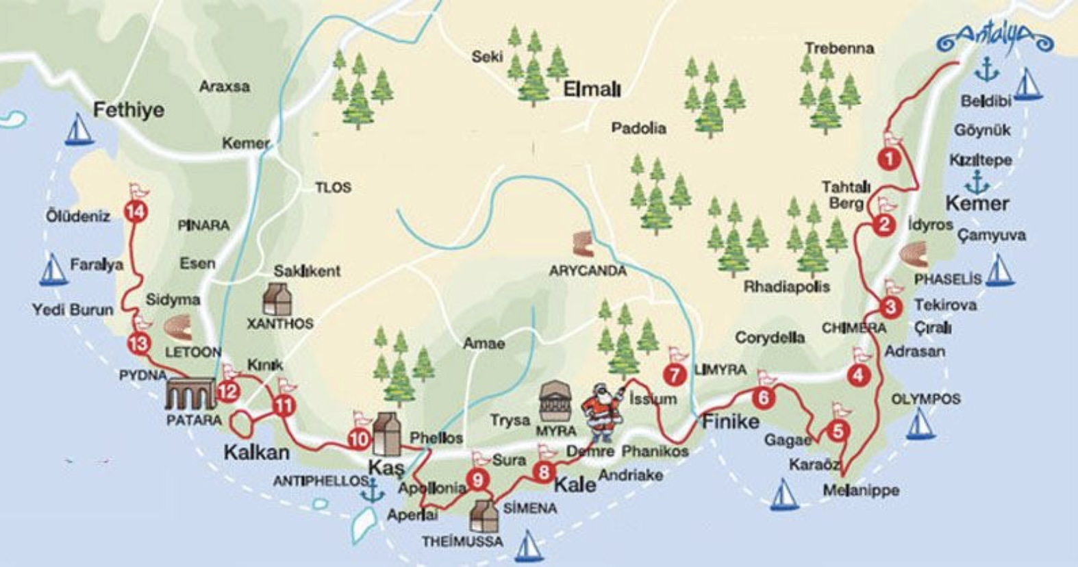 Lycian Way Packages :: Travel Club by Holident - TCH Tourism Travel Agency